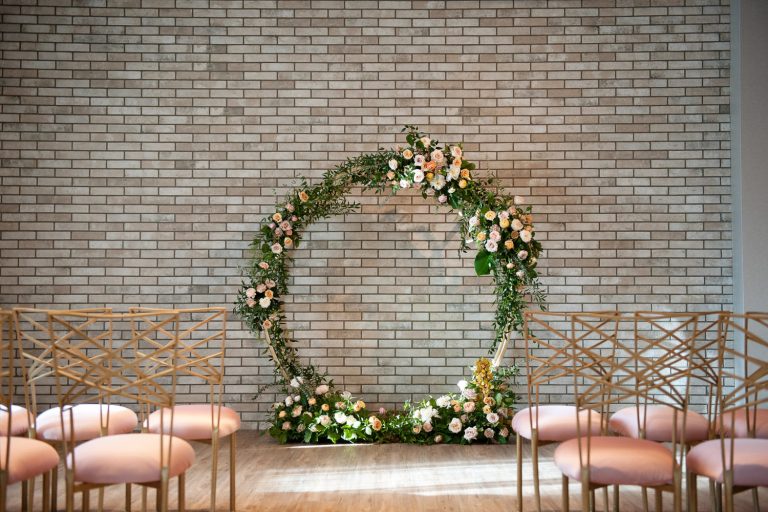 Circle wedding arches in Calgary - Tara Whittaker Photography