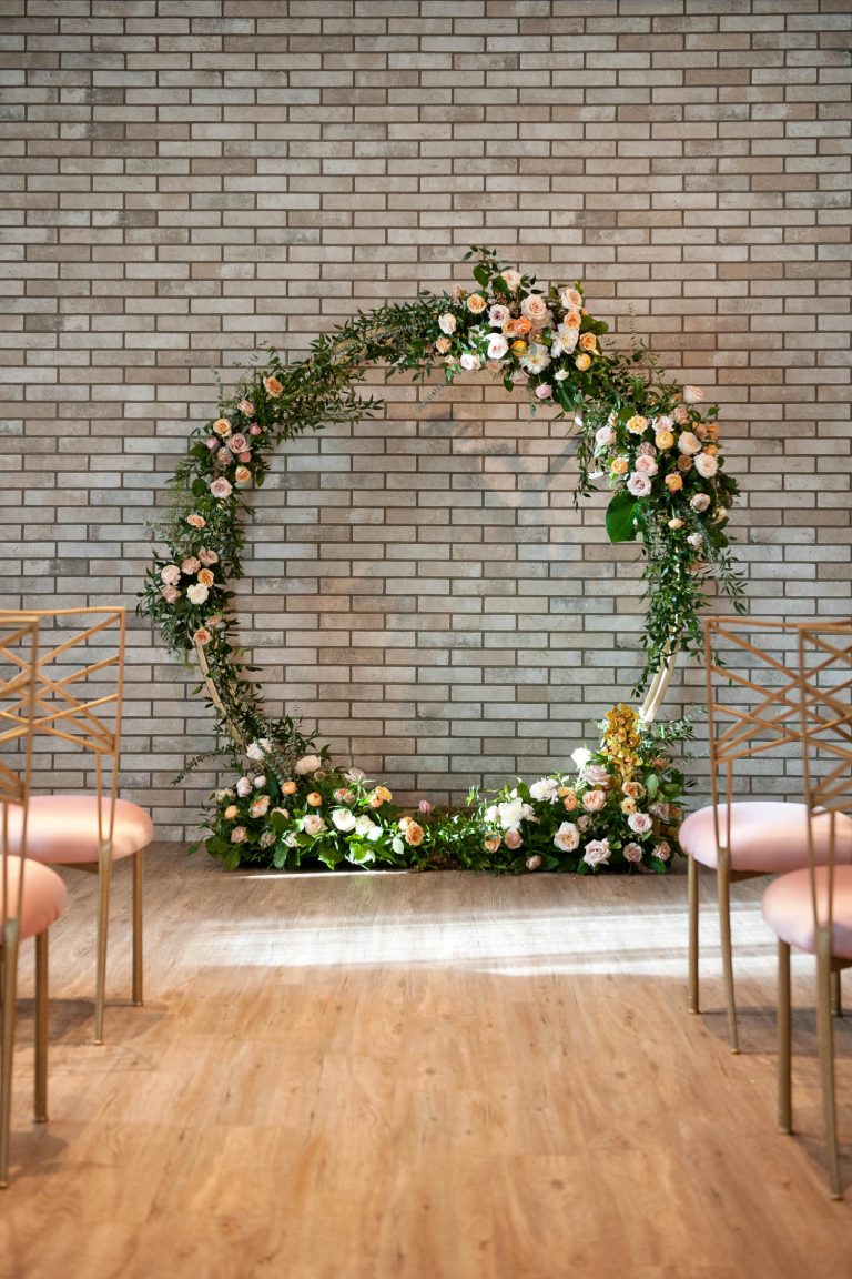 Circle wedding arches in Calgary - Tara Whittaker Photography