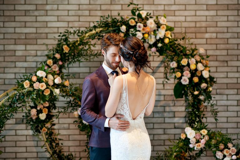 Circle wedding arches in Calgary - Tara Whittaker Photography
